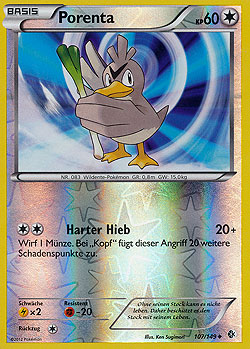 Porenta Rätselhafte Wunder Boosterserien Einzelkarten Pokemon MAWO CARDS