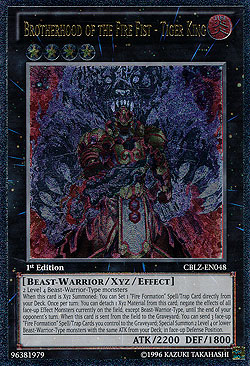 Brotherhood of the Fire Fist - Tiger King Cosmo Blazer Boosterserien ...