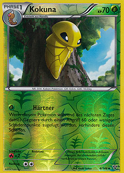 Kokuna XY01 Boosterserien Einzelkarten Pokemon MAWO CARDS
