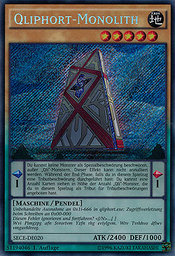 Qliphort-Monolith Secrets of Eternity Boosterserien Einzelkarten Yu-Gi ...