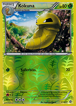 Kokuna Protoschock Boosterserien Einzelkarten Pokemon MAWO CARDS