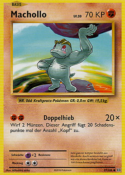 Machollo Evolution Boosterserien Einzelkarten Pokemon MAWO CARDS