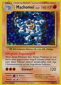 Machomei Evolution Boosterserien Einzelkarten Pokemon MAWO CARDS