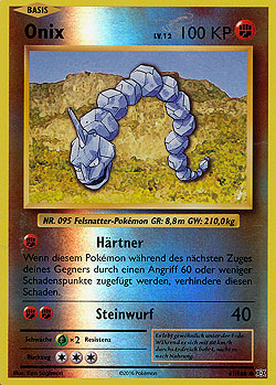 Onix Evolution Boosterserien Einzelkarten Pokemon MAWO CARDS