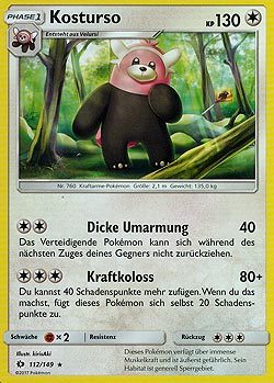 Kosturso Sonne & Mond Boosterserien Einzelkarten Pokemon MAWO CARDS