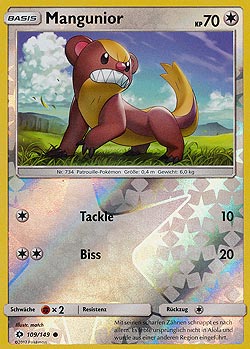 Mangunior Sonne & Mond Boosterserien Einzelkarten Pokemon MAWO CARDS