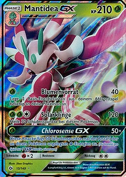 Mantidea GX Sonne & Mond Boosterserien Einzelkarten Pokemon MAWO CARDS