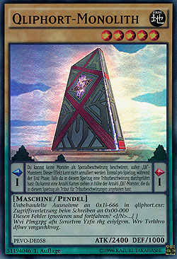 Qliphort-Monolith Pendulum Evolution Special Editions Einzelkarten Yu ...