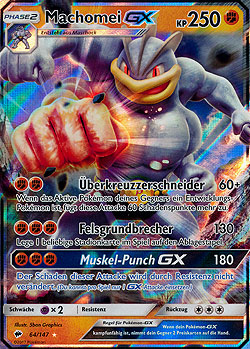 Machomei GX Nacht in Flammen Boosterserien Einzelkarten Pokemon MAWO CARDS