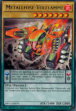 Metallfose-Volflamme Mega Tin 2017 Mega Tins Einzelkarten Yu-Gi-Oh ...