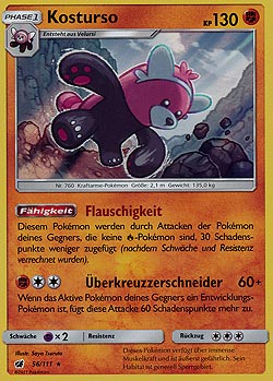 Kosturso Aufziehen der Sturmröte Boosterserien Einzelkarten Pokemon ...