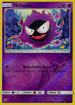 Nebulak Aufziehen der Sturmröte Boosterserien Einzelkarten Pokemon MAWO ...