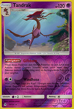 Tandrak Grauen der Lichtfinsternis Boosterserien Einzelkarten Pokemon ...