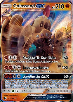 Colossand GX Nacht in Flammen Boosterserien Einzelkarten Pokemon MAWO CARDS