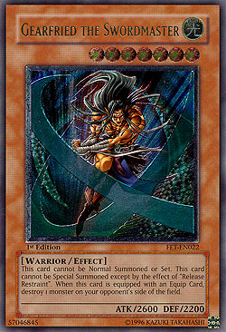 Gearfried the Swordmaster Flaming Eternity Boosterserien Yugi ...