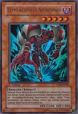 Elementarheld Necroshade Jaden Yuki Starter Decks Einzelkarten Yu-Gi-Oh ...