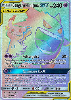Gengar & Mimigma GX HS Triumphant Boosterserien Einzelkarten Pokemon MAWO CARDS