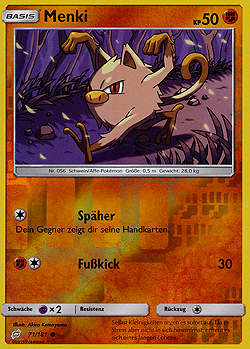 Menki Teams sind Trumpf Boosterserien Einzelkarten Pokemon MAWO CARDS