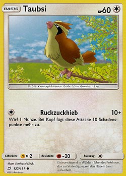 Taubsi Teams sind Trumpf Boosterserien Einzelkarten Pokemon MAWO CARDS