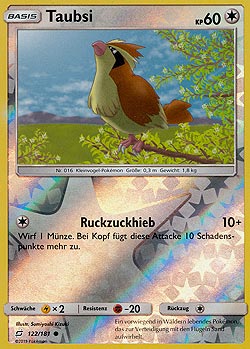 Taubsi HS Triumphant Boosterserien Einzelkarten Pokemon MAWO CARDS