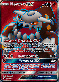 Heatran GX Sturmtief Boosterserien Einzelkarten Pokemon MAWO CARDS