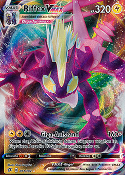 Riffex VMAX Clash der Rebellen Boosterserien Einzelkarten Pokemon MAWO ...