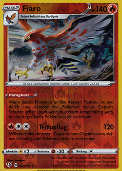 Fiaro Flammende Finsternis Boosterserien Einzelkarten Pokemon MAWO CARDS