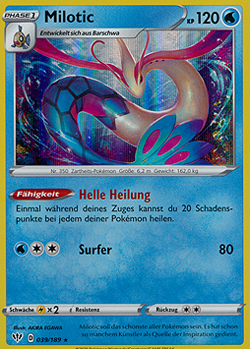 Milotic Flammende Finsternis Boosterserien Einzelkarten Pokemon MAWO CARDS