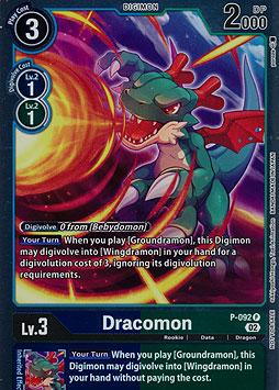 Dracomon Promokarten Promokarten Einzelkarten Digimon MAWO CARDS
