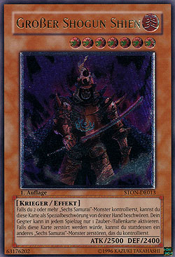 Großer Shogun Shien Strike of Neos Boosterserien Einzelkarten Yu-Gi-Oh ...