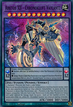 Arktos XII – Chronokluft Vaylantz Photon Hypernova Boosterserien Einzelkarten Yu-Gi-Oh! MAWO CARDS