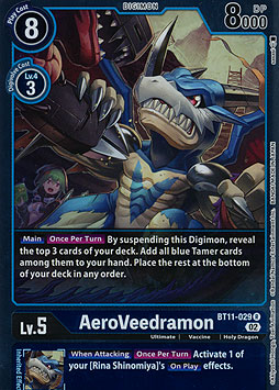 AeroVeedramon Dimensional Phase Booster Serien Einzelkarten Digimon MAWO CARDS