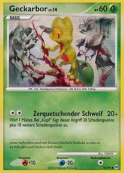 Geckarbor Platin Arceus Boosterserien Einzelkarten Pokemon MAWO CARDS