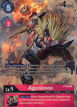 Agunimon 2nd Anniversary Promokarten Einzelkarten Digimon MAWO CARDS