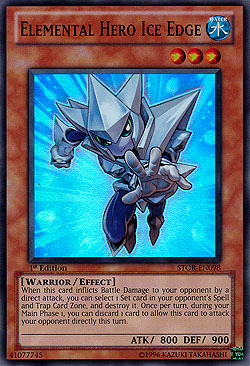 Elemental Hero Ice Edge Storm of Ragnarok Boosterserien Einzelkarten Yu ...