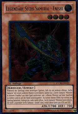 Legendäre Sechs Samurai - Enishi Storm of Ragnarok Boosterserien Einzelkarten Yu-Gi-Oh! MAWO CARDS