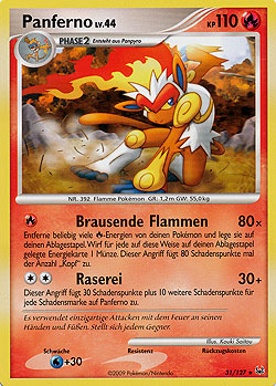 Panferno Platin Boosterserien Einzelkarten Pokemon MAWO CARDS