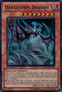 Darkstorm Dragon Order of Chaos Boosterserien Einzelkarten Yu-Gi-Oh ...