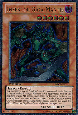 Inzektor Giga-Mantis Order of Chaos Boosterserien Einzelkarten Yu-Gi-Oh ...