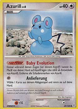 Azurill Diamant & Perl Boosterserien Einzelkarten Pokemon MAWO CARDS