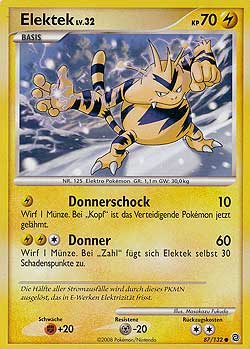 Elektek Evolution Boosterserien Einzelkarten Pokemon MAWO CARDS